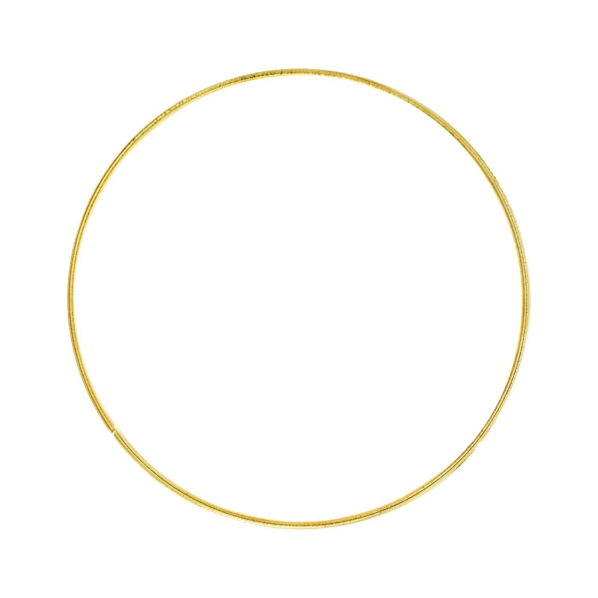 Craft County Golden Metal Wire Hoop Rings - Multiple Diameters ...