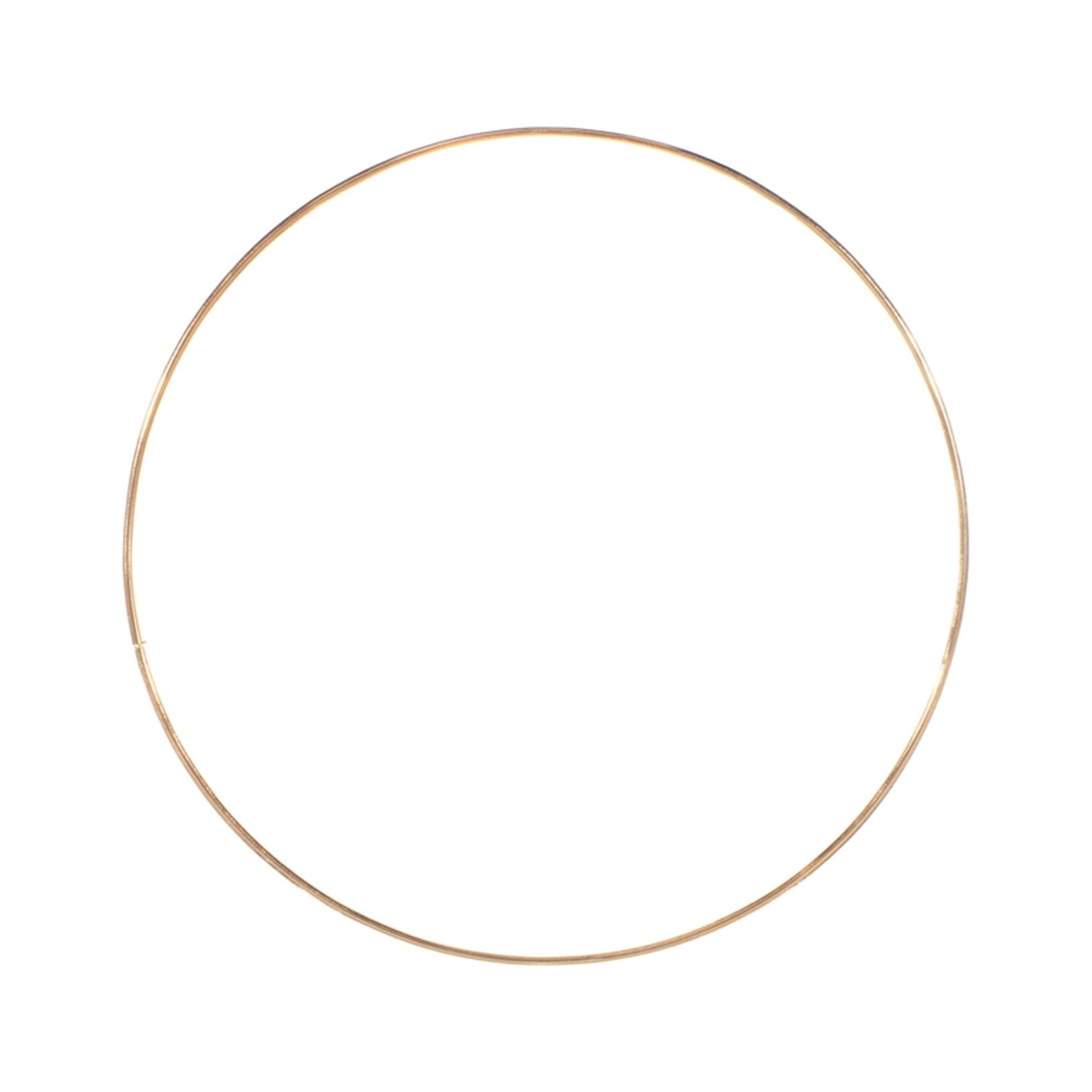 Craft County Golden Metal Wire Hoop Rings - Multiple Diameters ...
