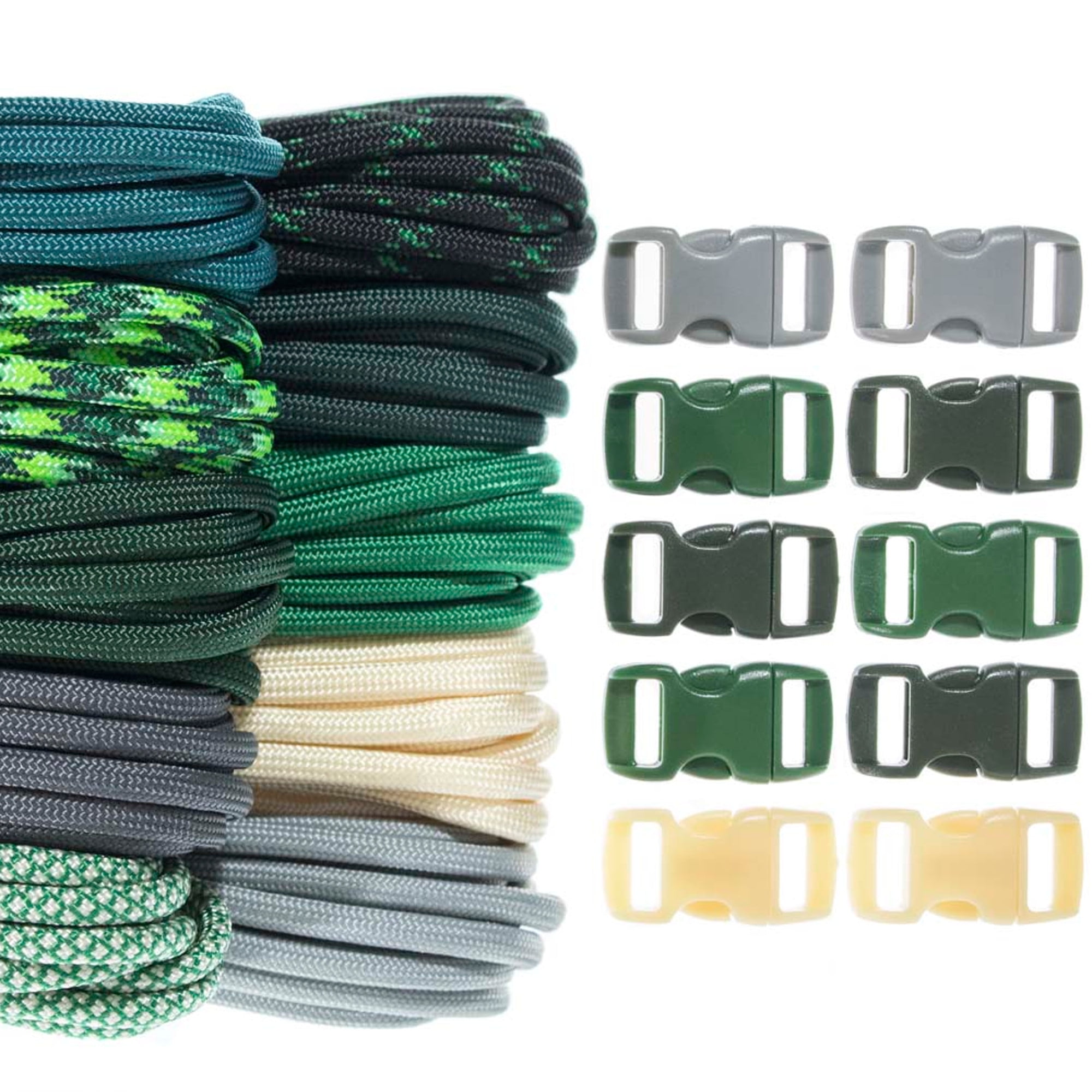 Craft County Kids 550 Paracord Crafting DIY Kits - 100 Feet of Paracord ...