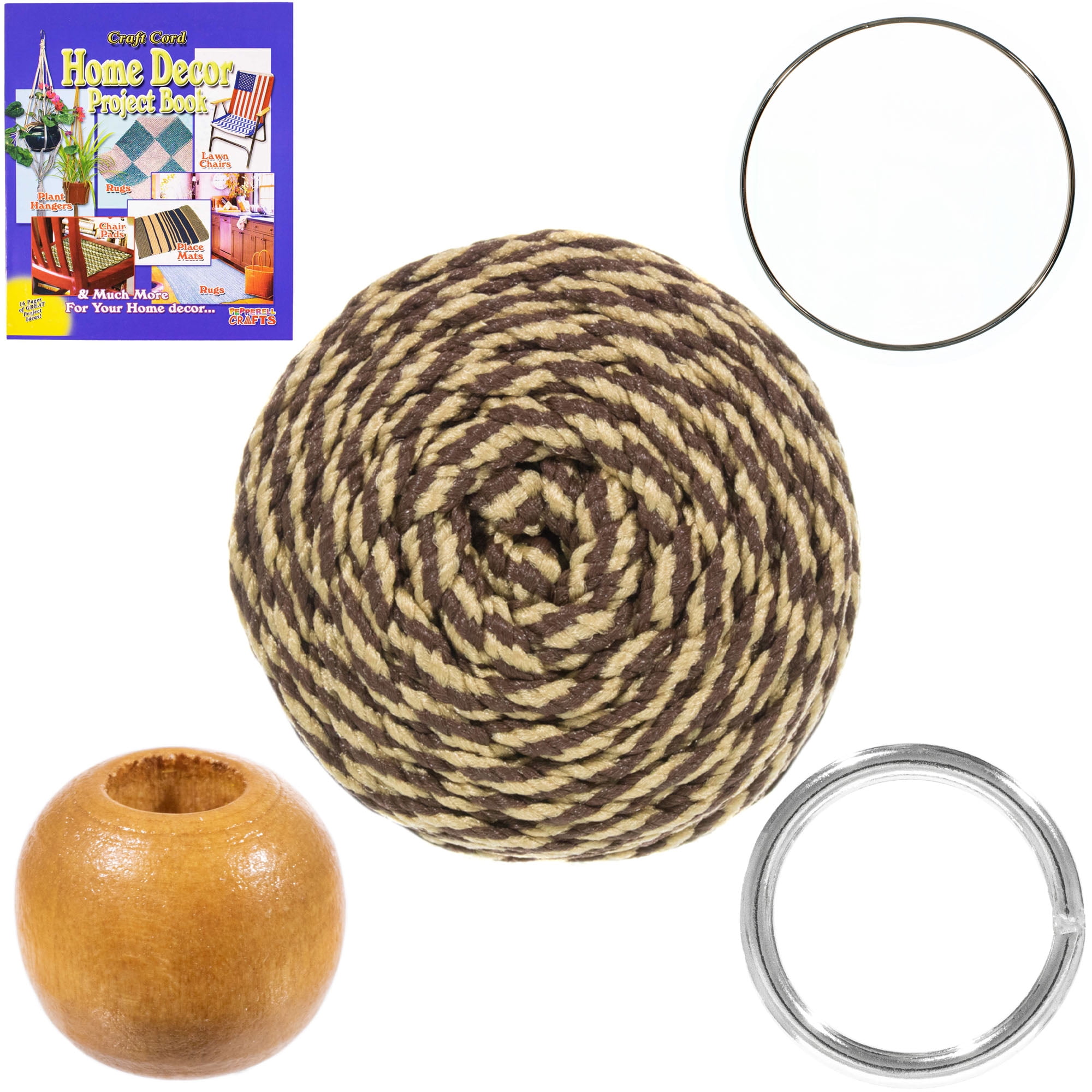 Craft County Macrame Plant Hanger Kits - 100 YDS 4mm Bonnie Cord, 14 ...