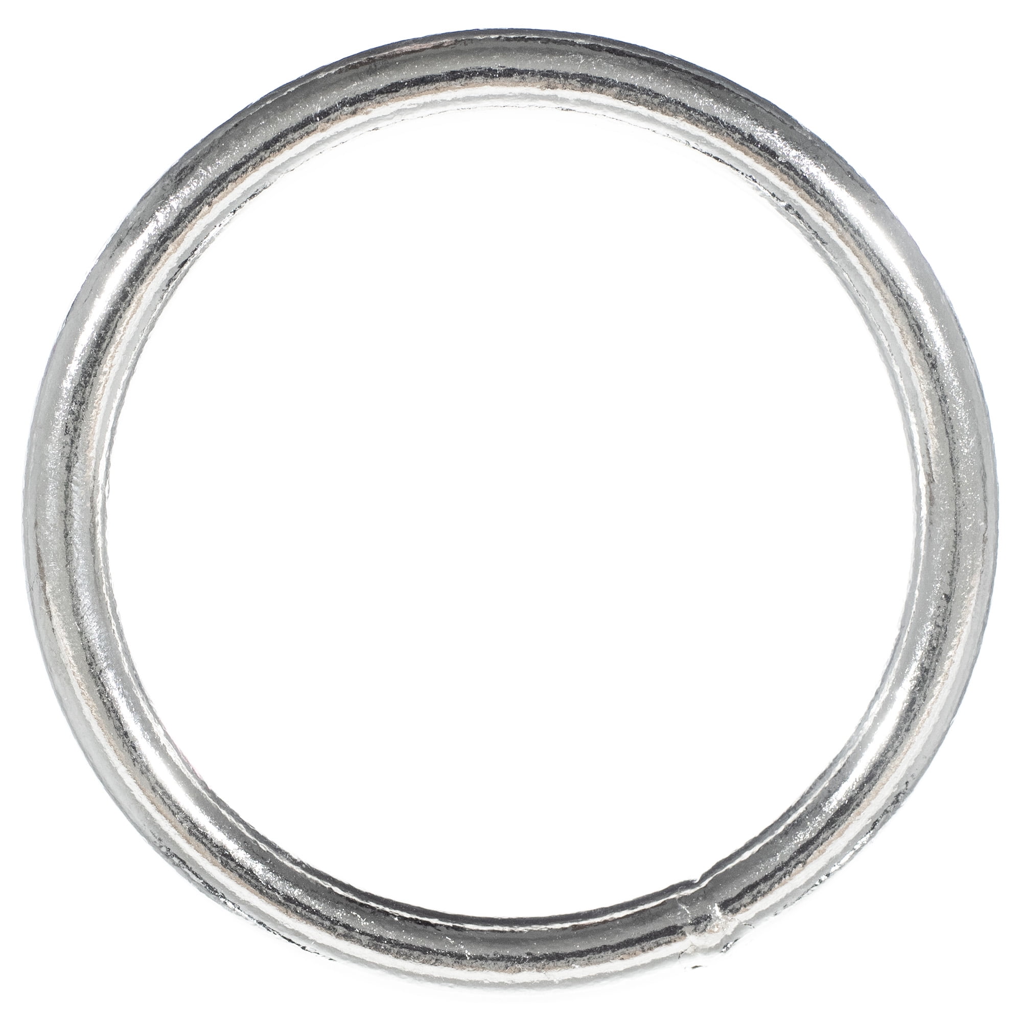 Craft County Nickel Plated 2-Inch Welded Steel O-Ring - Multiple Pack ...