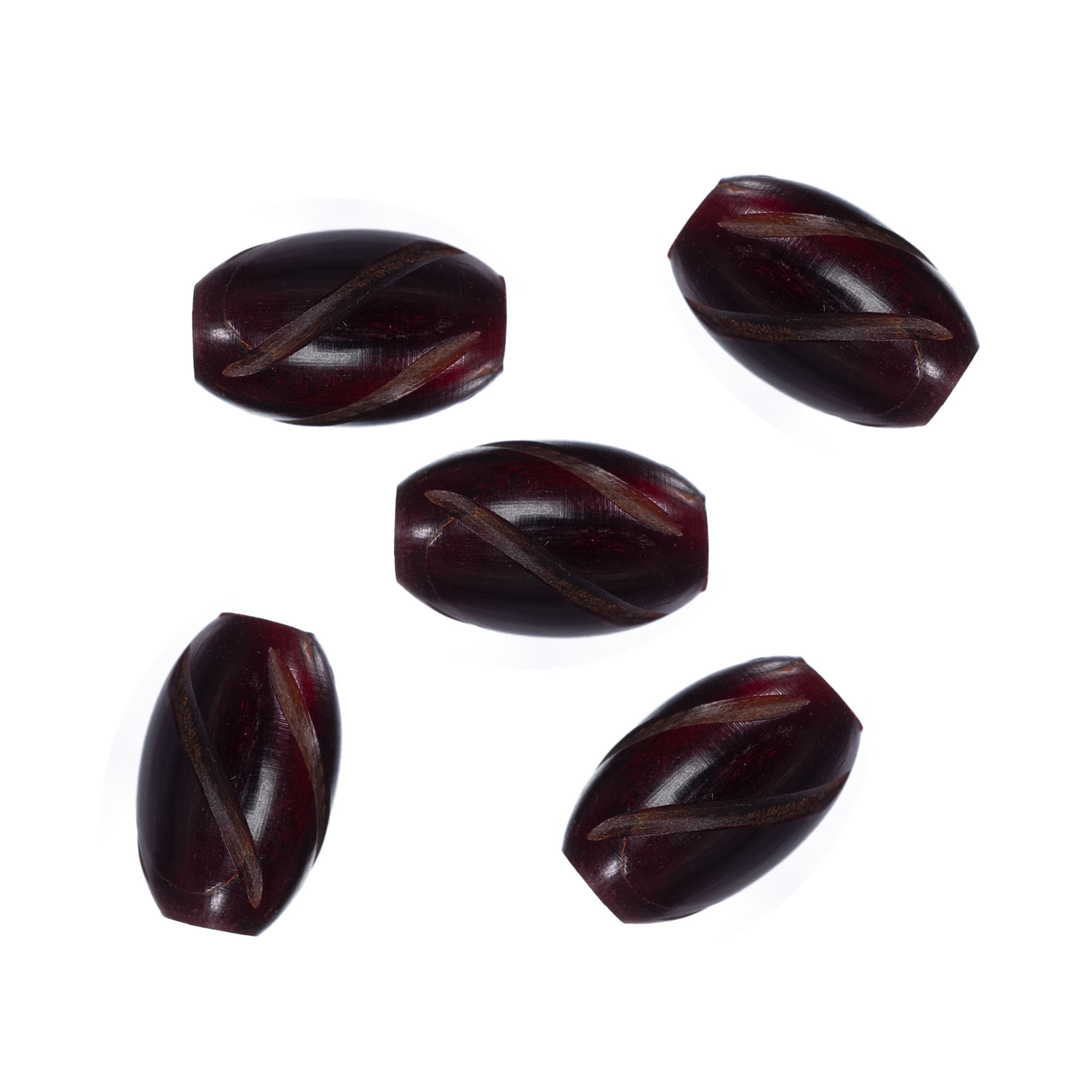 Craft County Red Horn Oval Beads – Multiple Pack Options – 16 x 10mm ...