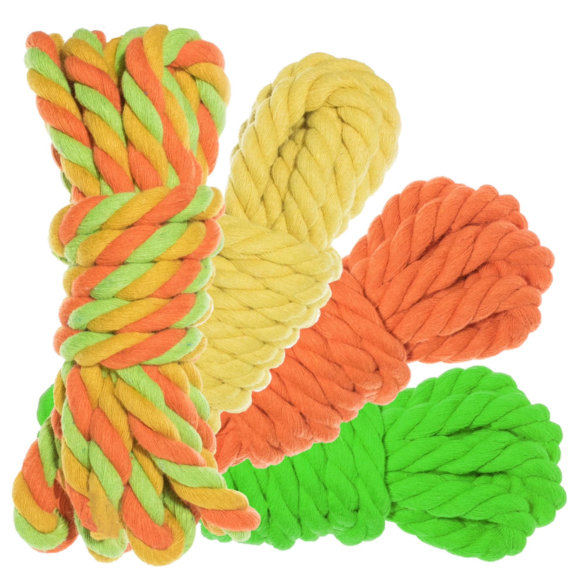 Craft County Twisted Natural Cotton Rope Combo Kits - Multiple Colorful ...