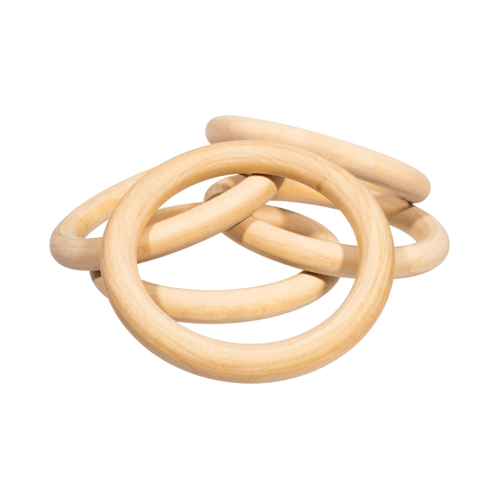 Craft County Unfinished Natural Wood Rings in Multiple Sizes & Packs ...