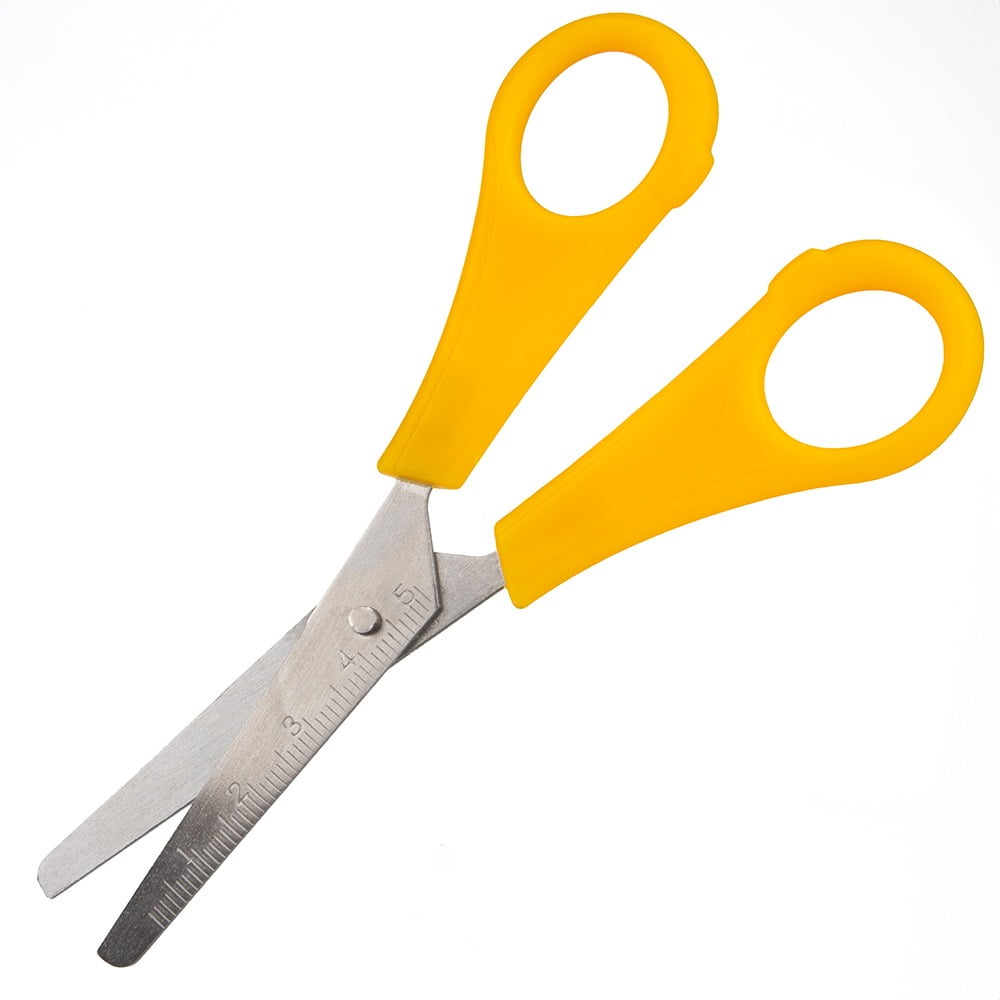 Craft CountyStainless Steel Safety Scissors with Ruler Etched on Blade ...