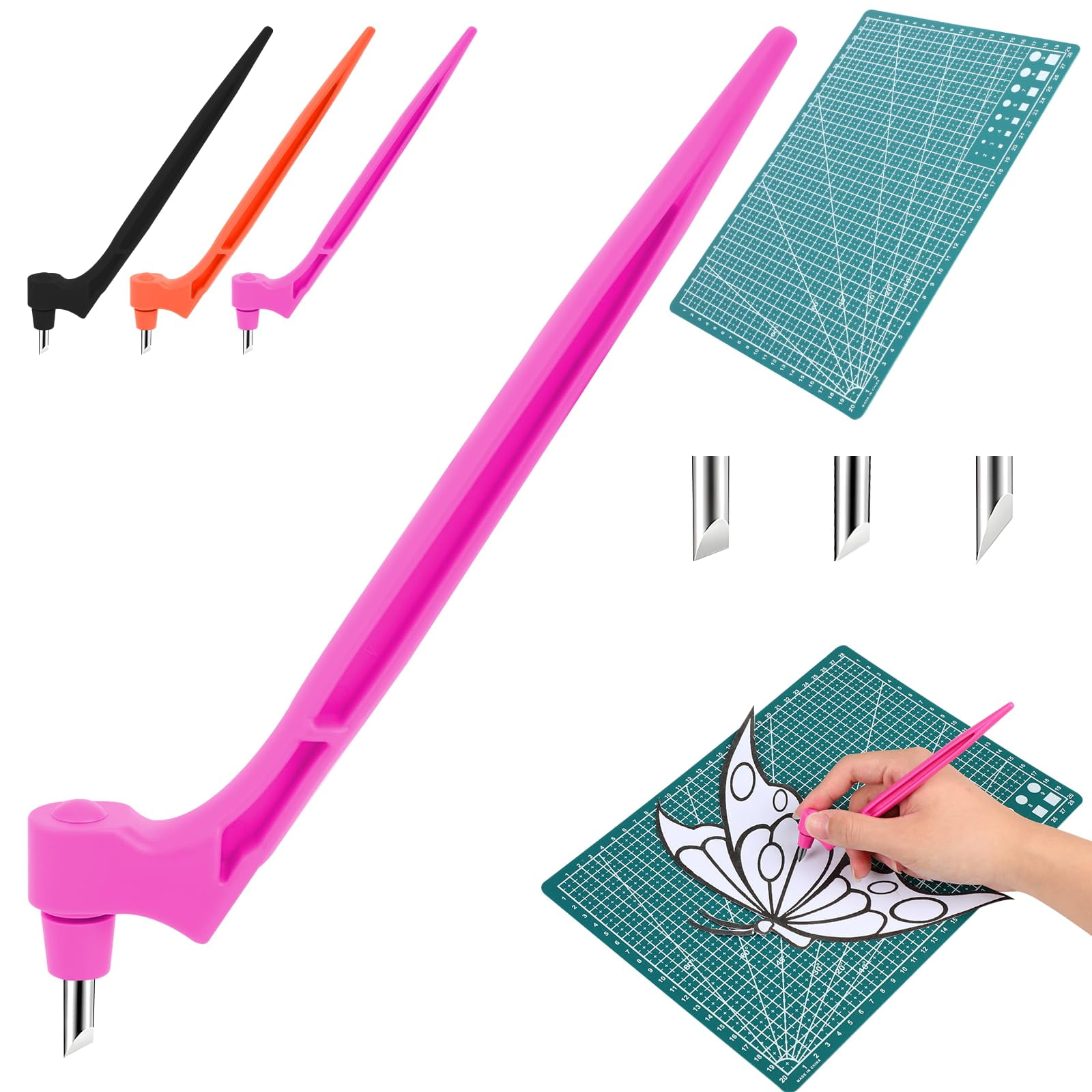 Craft Cutting Tools Pen, Cutting Craft Tool 360-Degree Rotating Blade ...