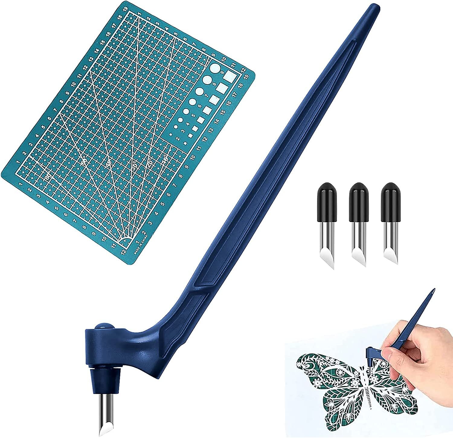 Craft Cutting Tools Stainless Steel Craft Knives with 360-Degree ...