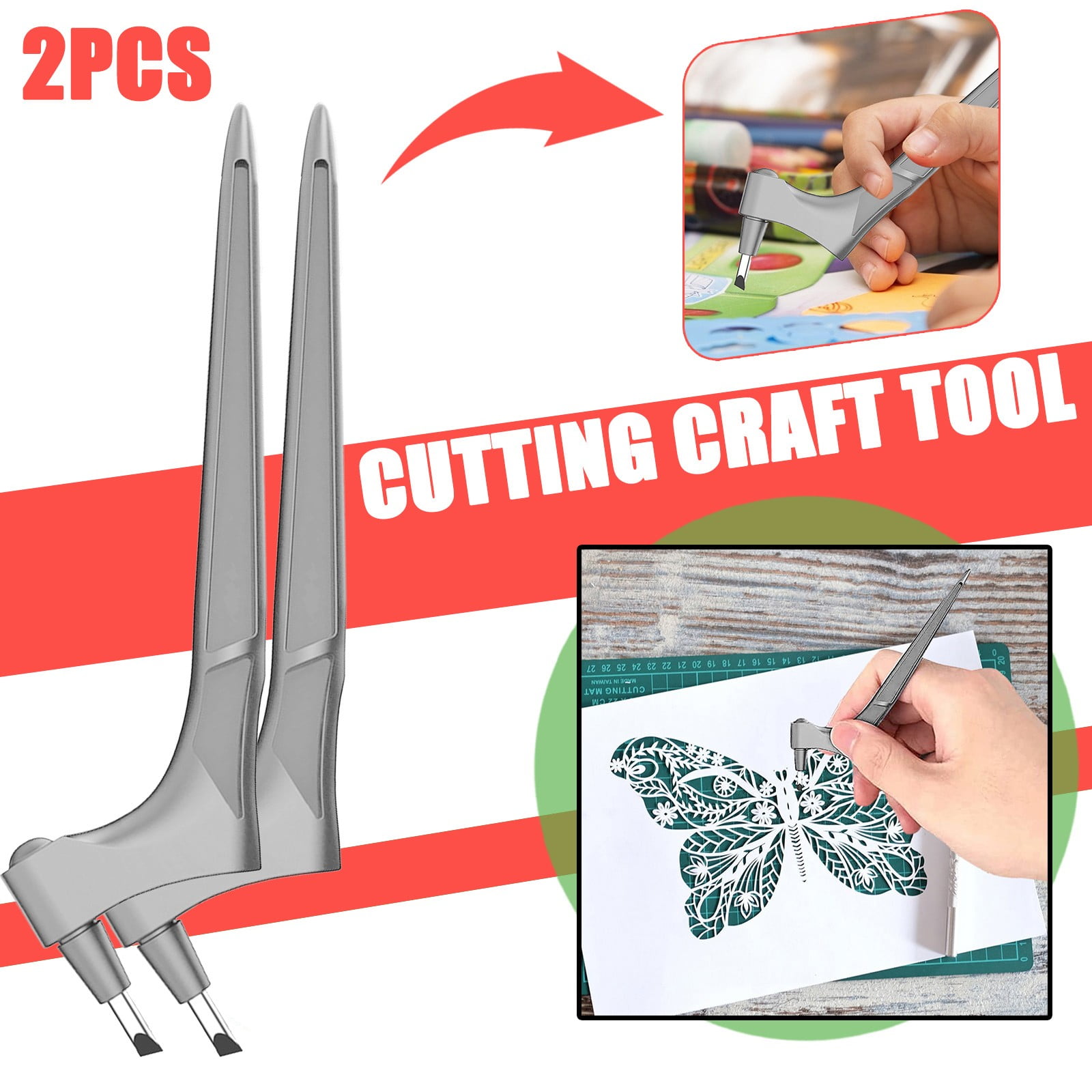Craft Cutting Tools, Stainless Steel Craft With 360- Rotating Arts And ...