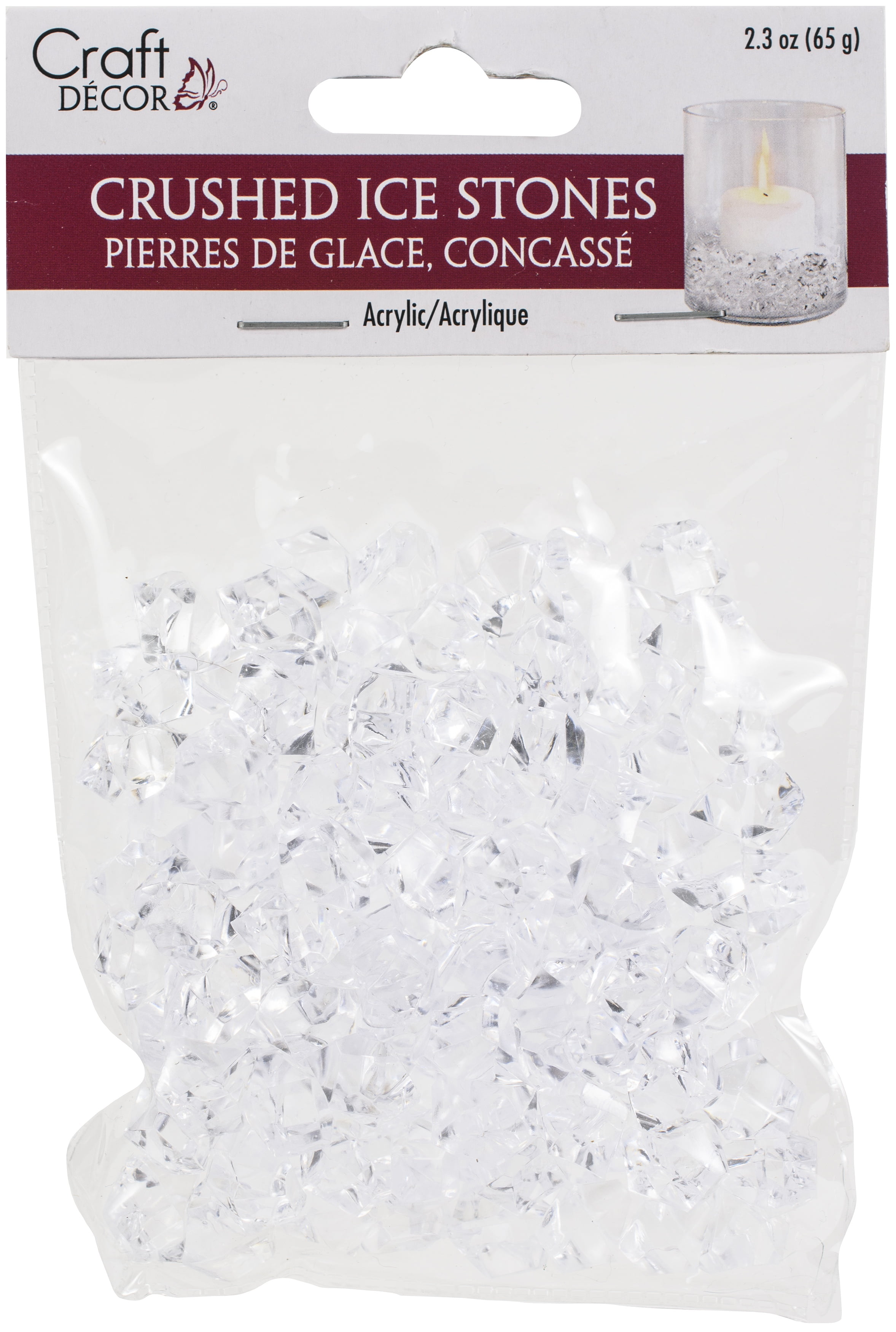 Craft Decor Crushed Ice Acrylic Crystals-Small - Walmart.com