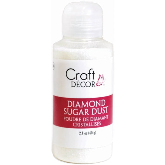 MultiCraft Diamond Sugar Dust, White Glitter, 60g, Ideal for Crafts ...