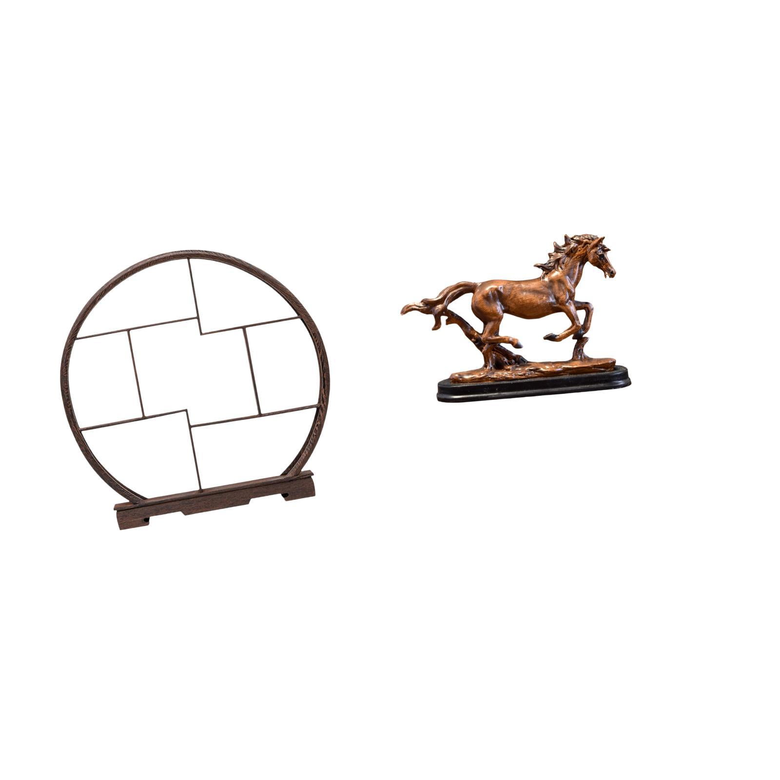 Craft Display Stand Wood Display Stand Horse Figurine Mortise Tenon ...