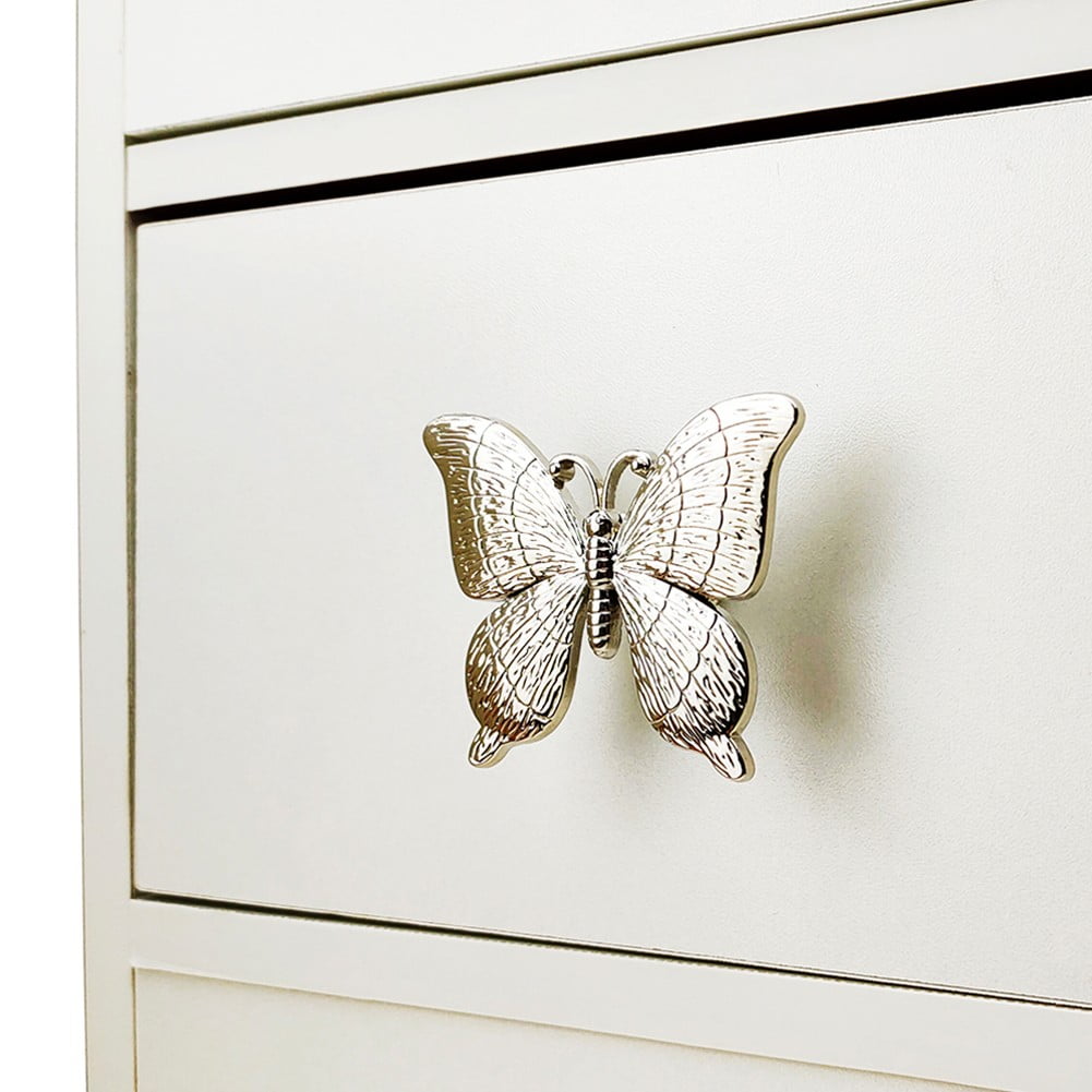 Craft Door Handles Butterfly Shape Metal Knob For Cupboard Dresser ...