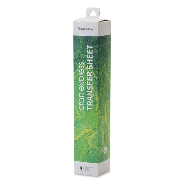 Craft Express Sublimation Pattern Transfer Sheets - Electric Lake Green ...