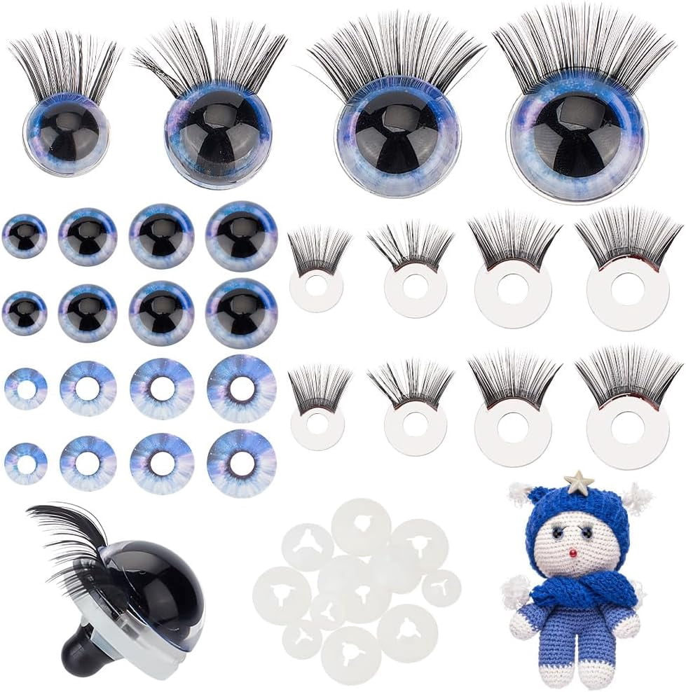 Craft Eyes Safety Eyes with Eyelashes Amigurumi Eyes Stuffed Animal ...