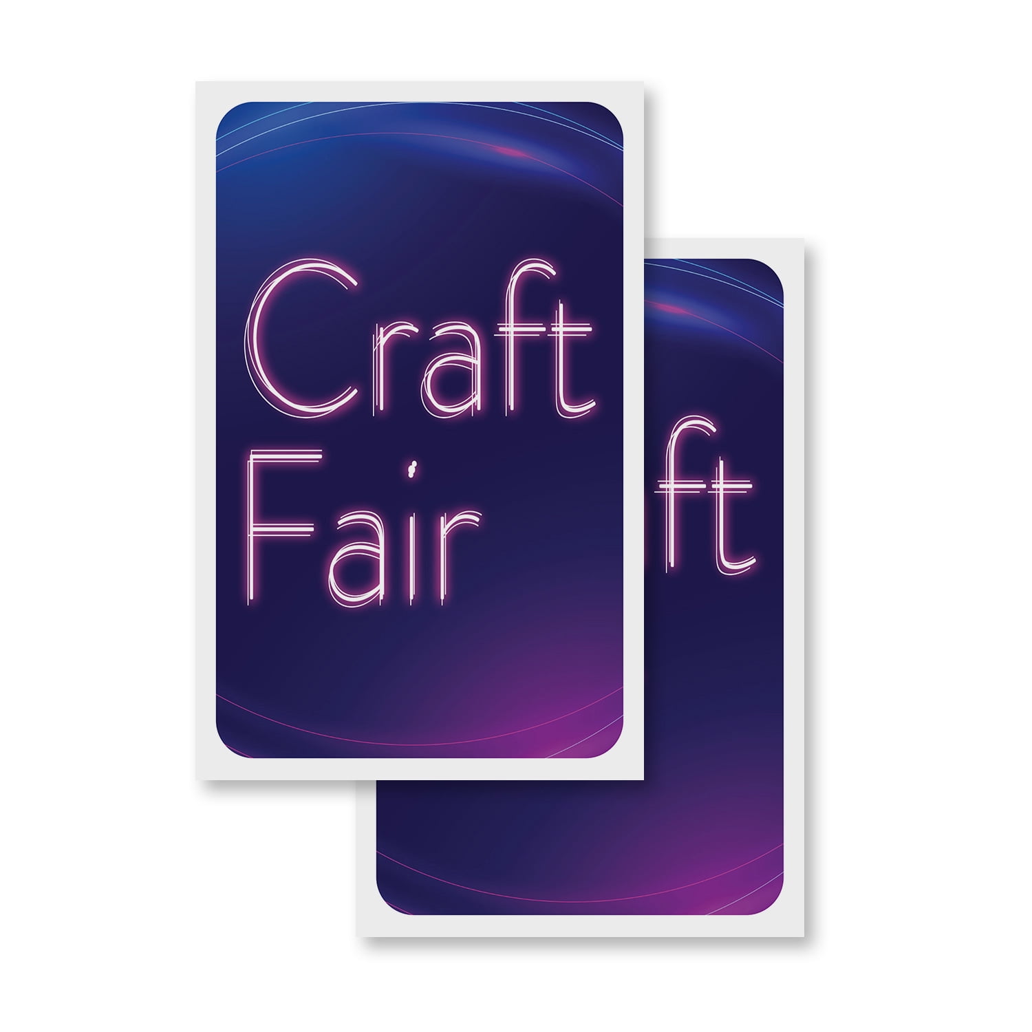 Craft Fair (2-PACK) 24" x 36" Vinyl Decals | Sign Insert Peel & Stick ...