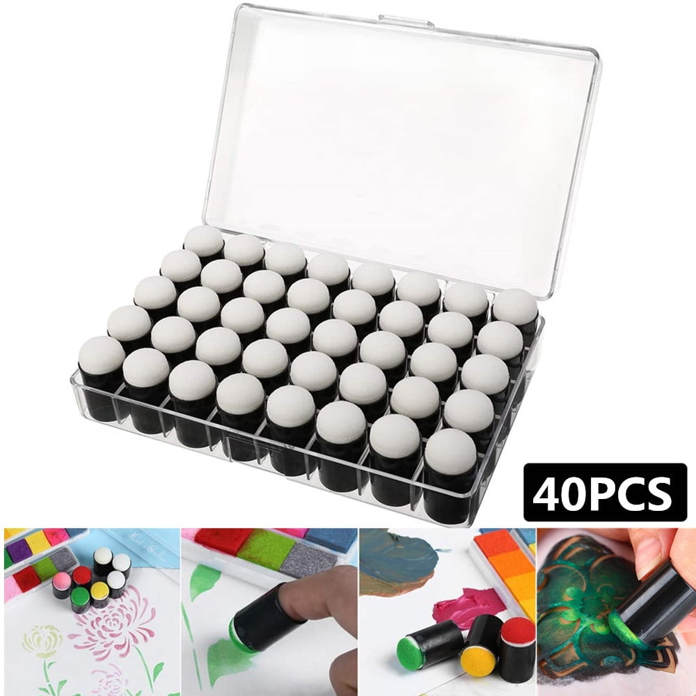 Craft Finger Sponge Daubers with Storage Case for Card Making Painting ...
