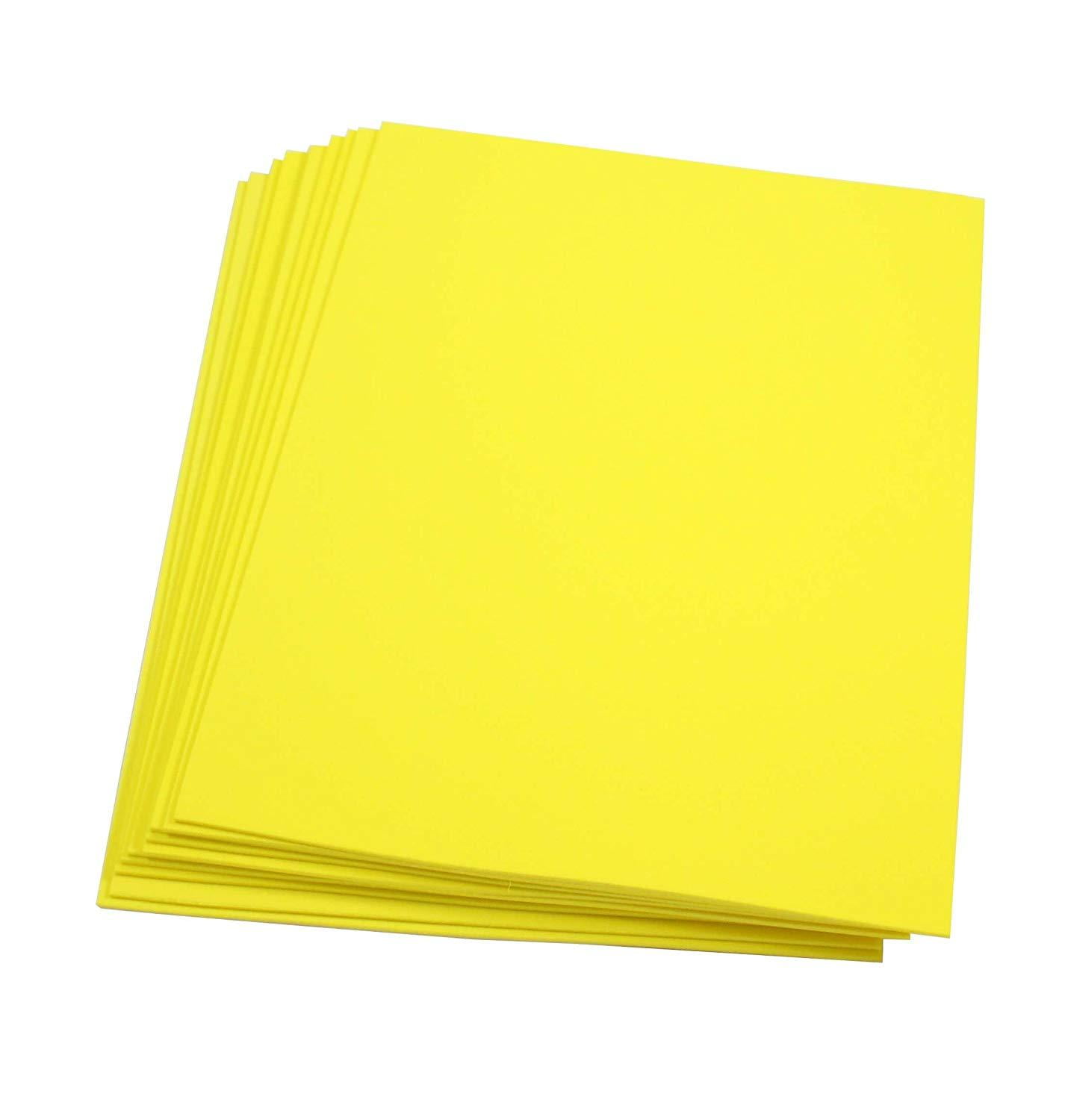 Craft Foam -9" x 12" Sheets-Yellow-10 Pack- 2mm thick - Walmart.com