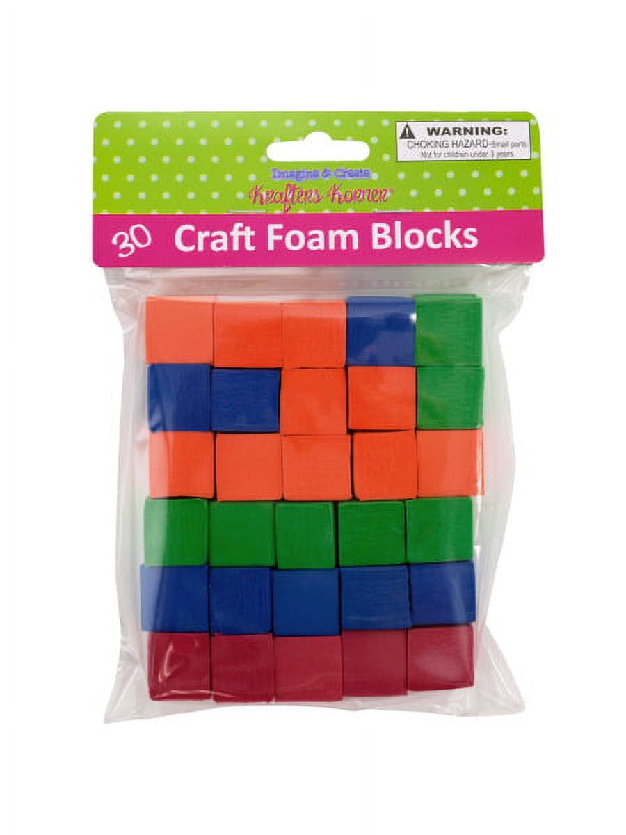 Craft Foam Blocks, 12 Count - Walmart.com