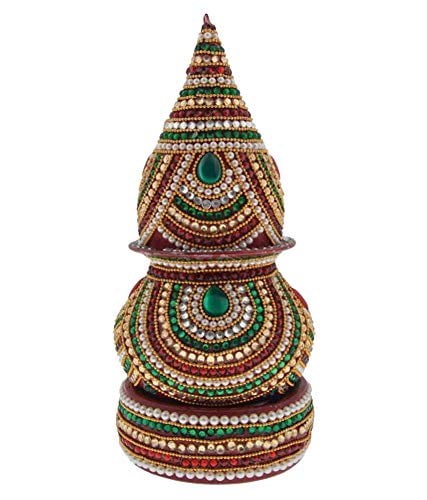 Craft Forest Handmade Wooden Kalash Loti Nariyal Set for PujaTemple 12 ...