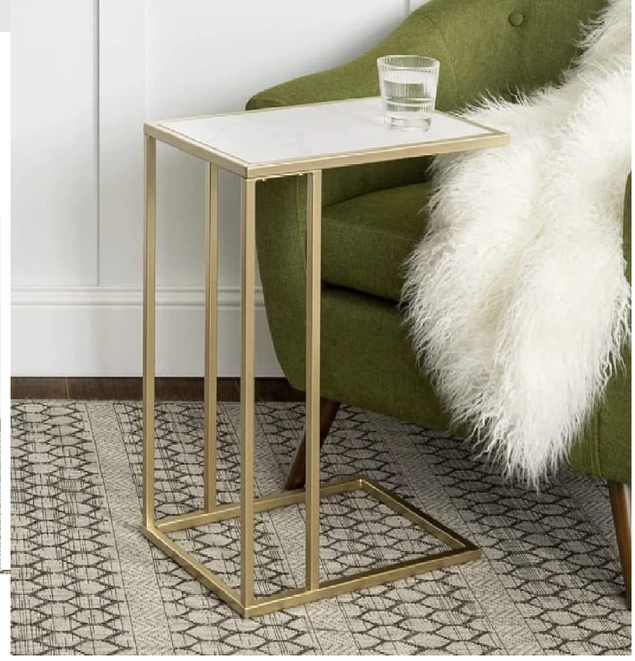 The Craft House End Table Side Table for Couch and Bed Rustic Table ...
