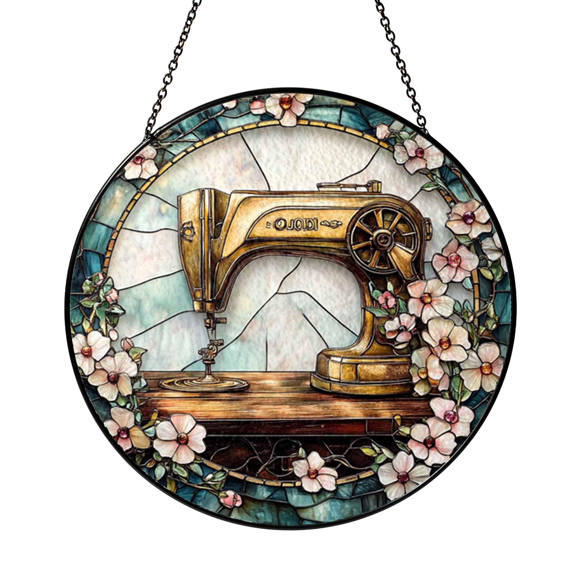 Craft Inspired Window Art – Sewing Machine Floral Design - Walmart.com