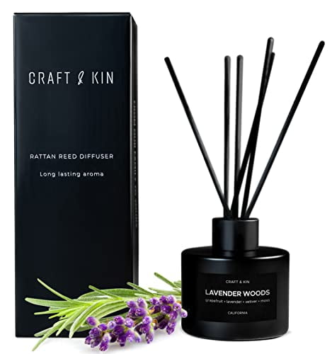 Craft & Kin Reed Diffuser Masculine Scent - Lavender & Wood - Walmart.com
