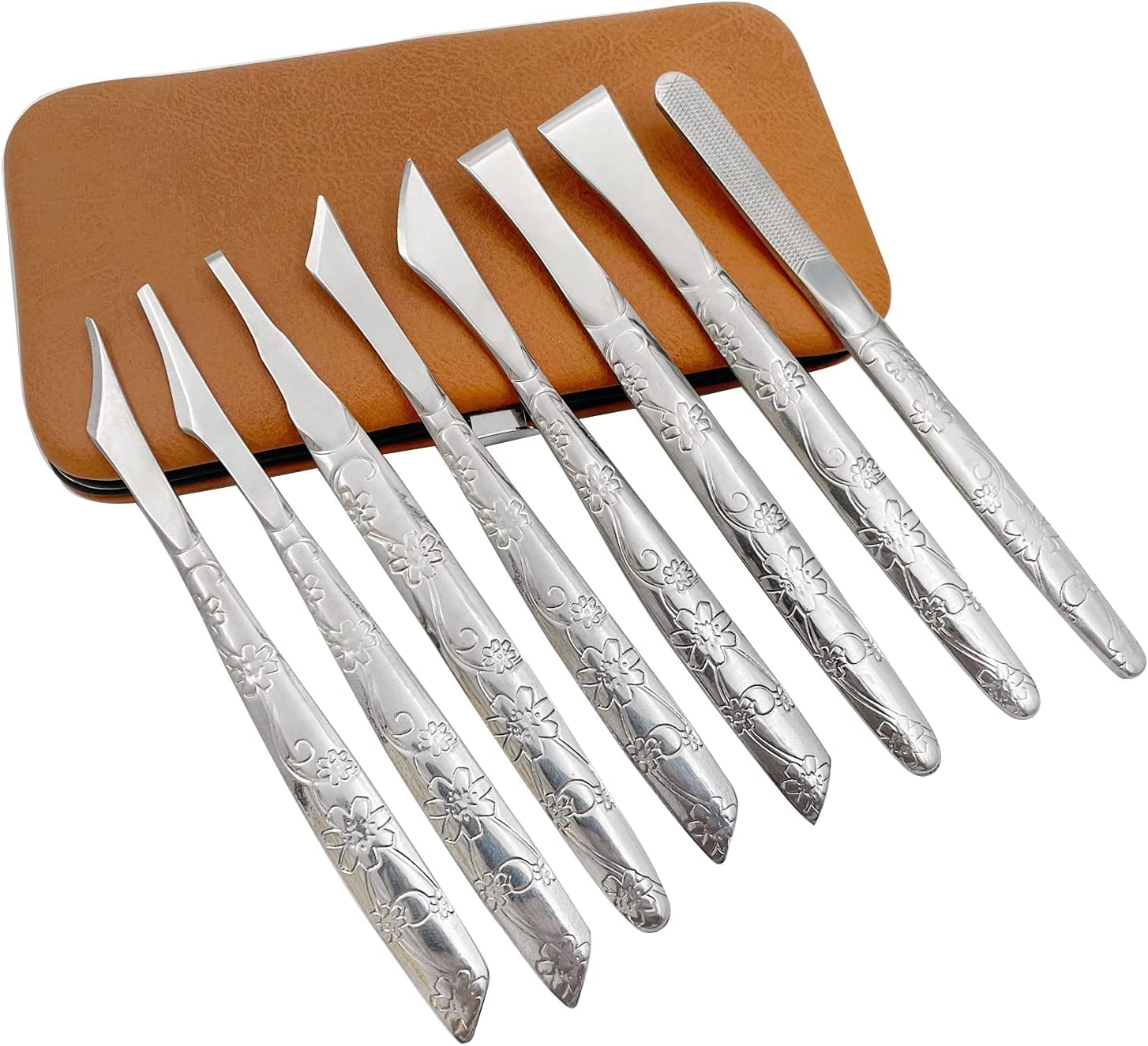 Craft Knife, 1 Set of 8 PCS Leather Cutting Tool Leather Craft Skiving ...