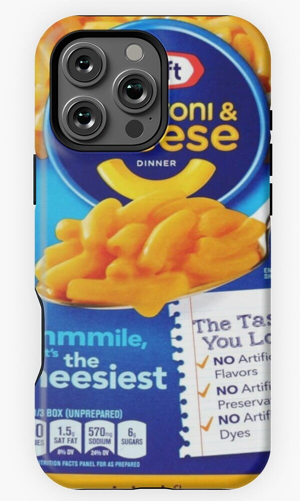 Craft Macaroni Cheese Funny Art Phone Case for iPhone 16 15 14 13 12 11 ...
