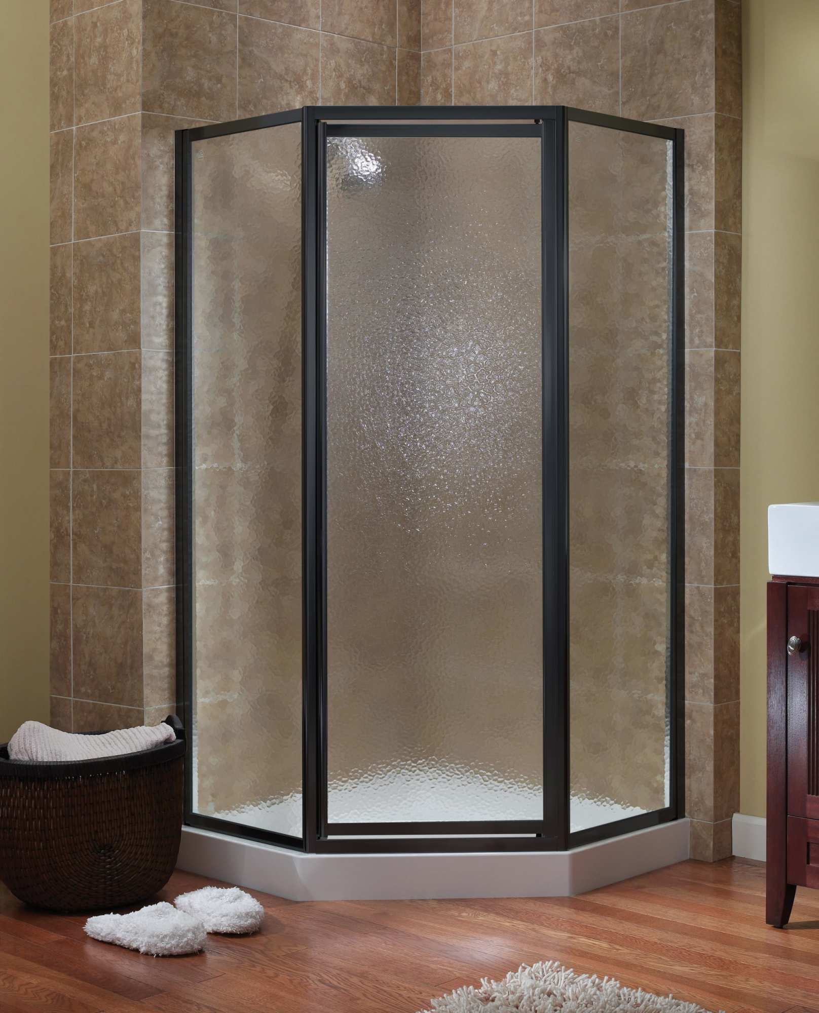Craft + Main Tdna0470 Tides 70" High X 55-1/2" Wide Framed Shower ...