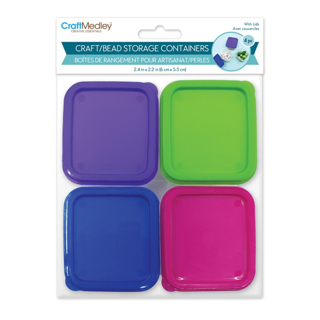 Craft Medley Craft/Bead Storage Containers - Walmart.com
