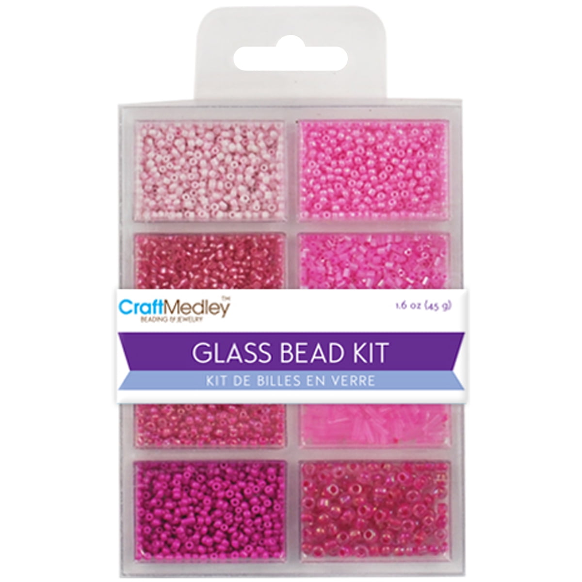 Craft Medley Glass Bead Kit - Blush - Walmart.com