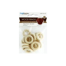 Wood Craft Rings for DIY Jewelry and Decor | Arts Crafts & Sewing