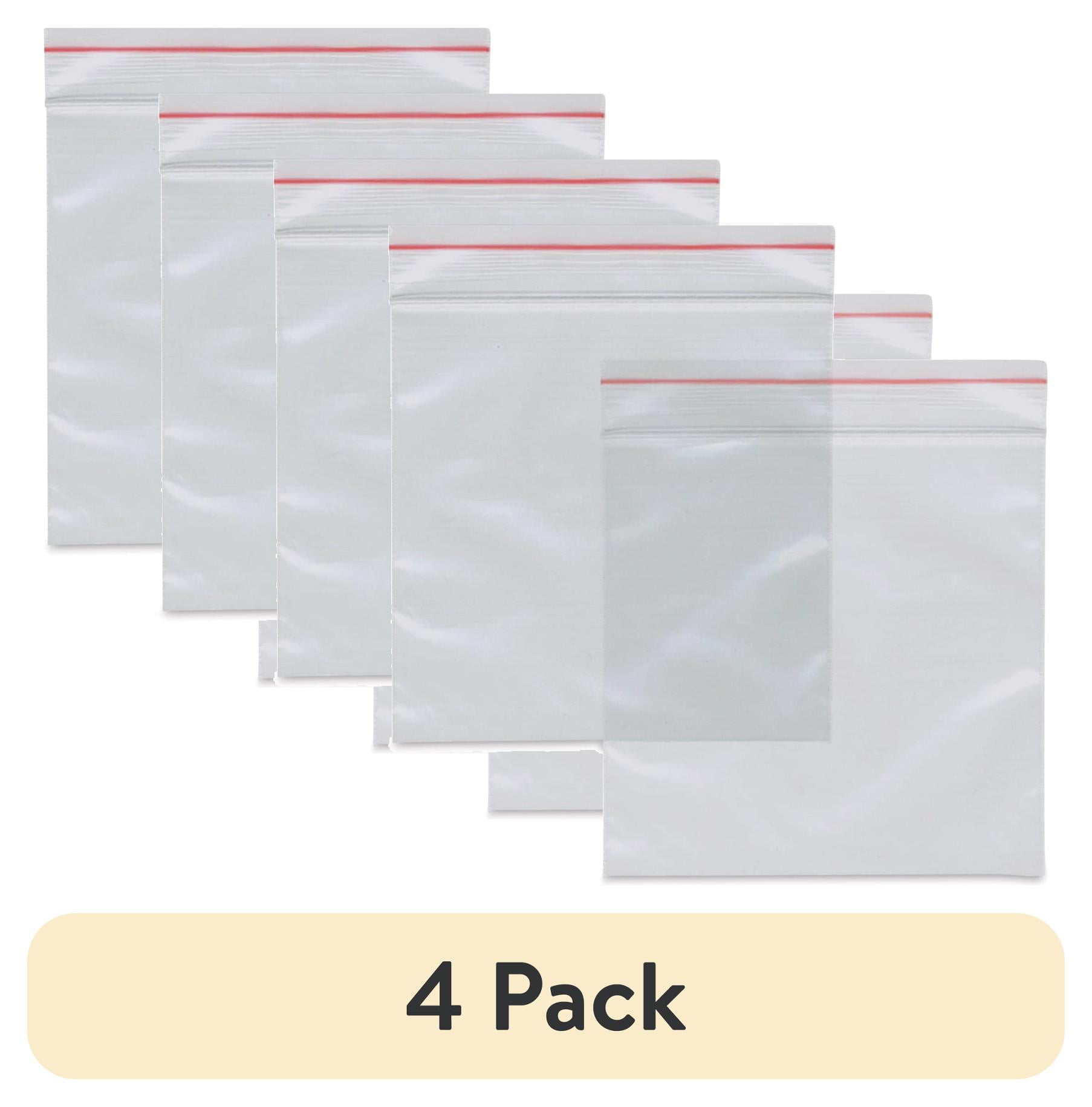 (4 pack) Craft Medley Zipper Lock Bags - 4" W x 4" L, Package of 40 ...