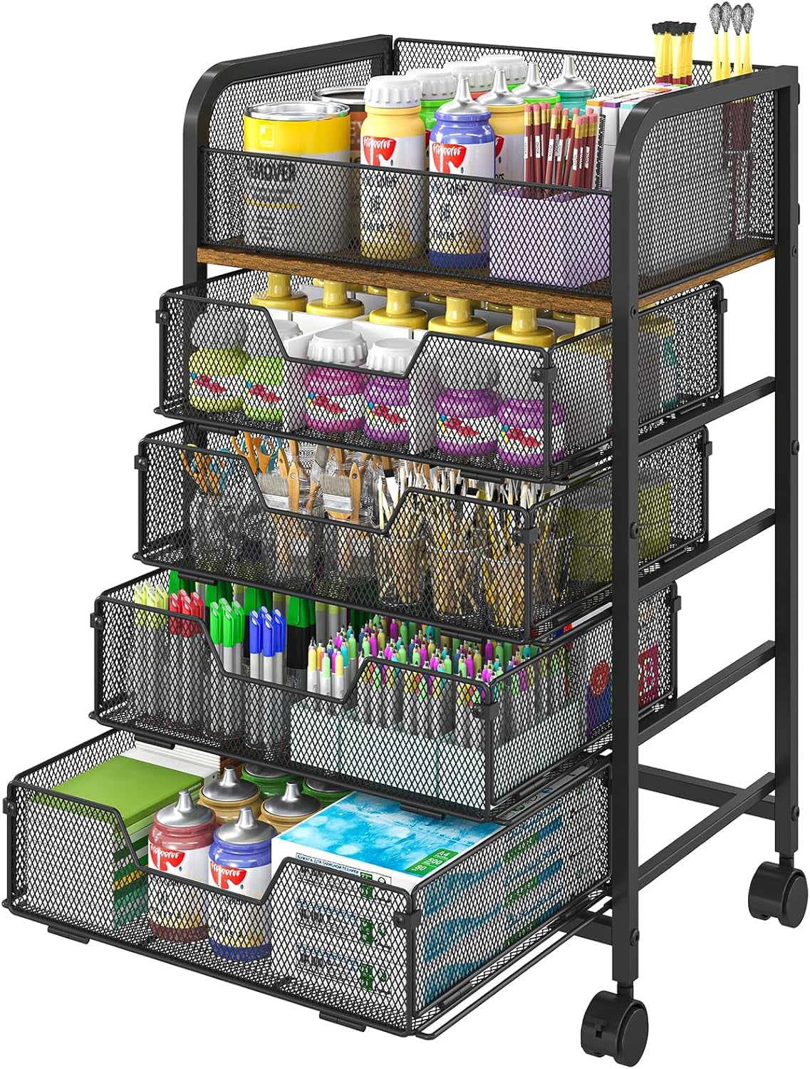 Craft Organizer Cart with Wheels,Craft Organizers and Storage with ...