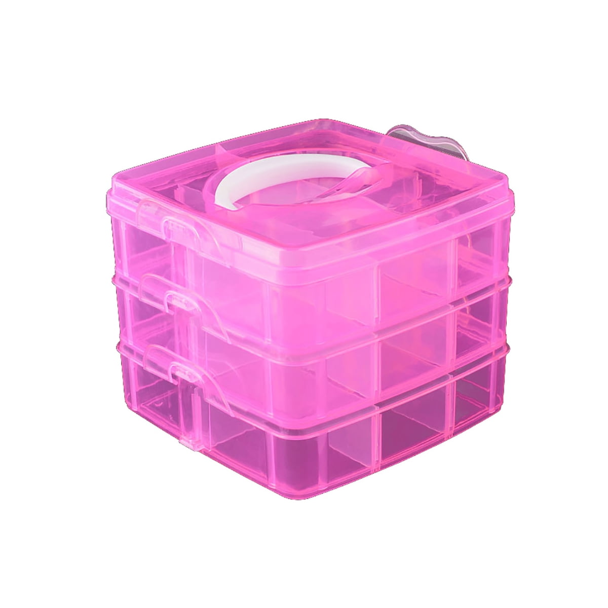Craft Organizer, Lightweight Portable Plastic Storage Box With ...