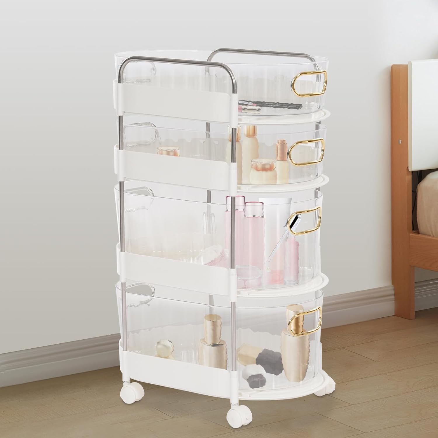 Craft Organizers and Storage, 4-tier Plastic Drawer Storage Cart ...