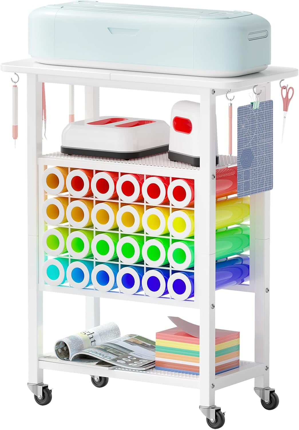 Craft Organizers and Storage for Cricut Machines, Rolling Storage Cart ...