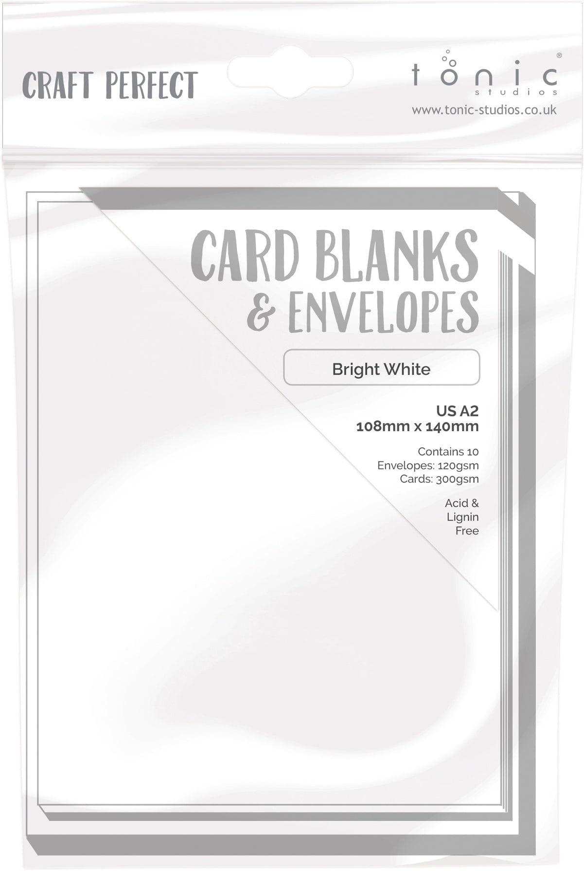 Craft Perfect Card Blanks US A2 10/Pkg-Bright White - Walmart.com