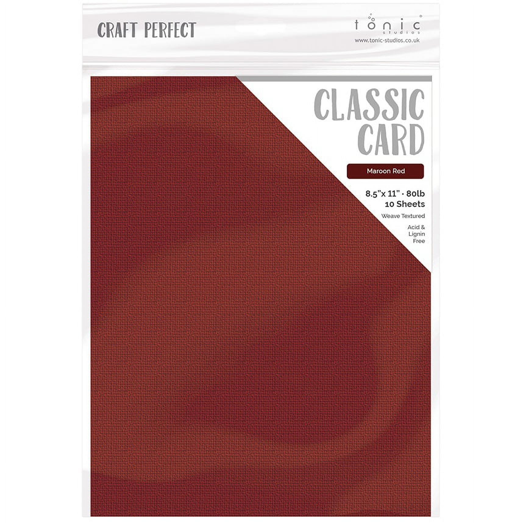 Craft Perfect Marron Red Textured Cardstock 10 Pack - Walmart.com