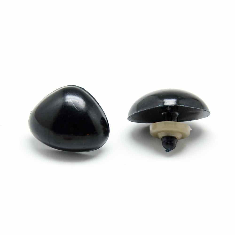 Craft Plastic Doll Noses Safety Noses Black 14x16mm Pin: 5~6mm ...