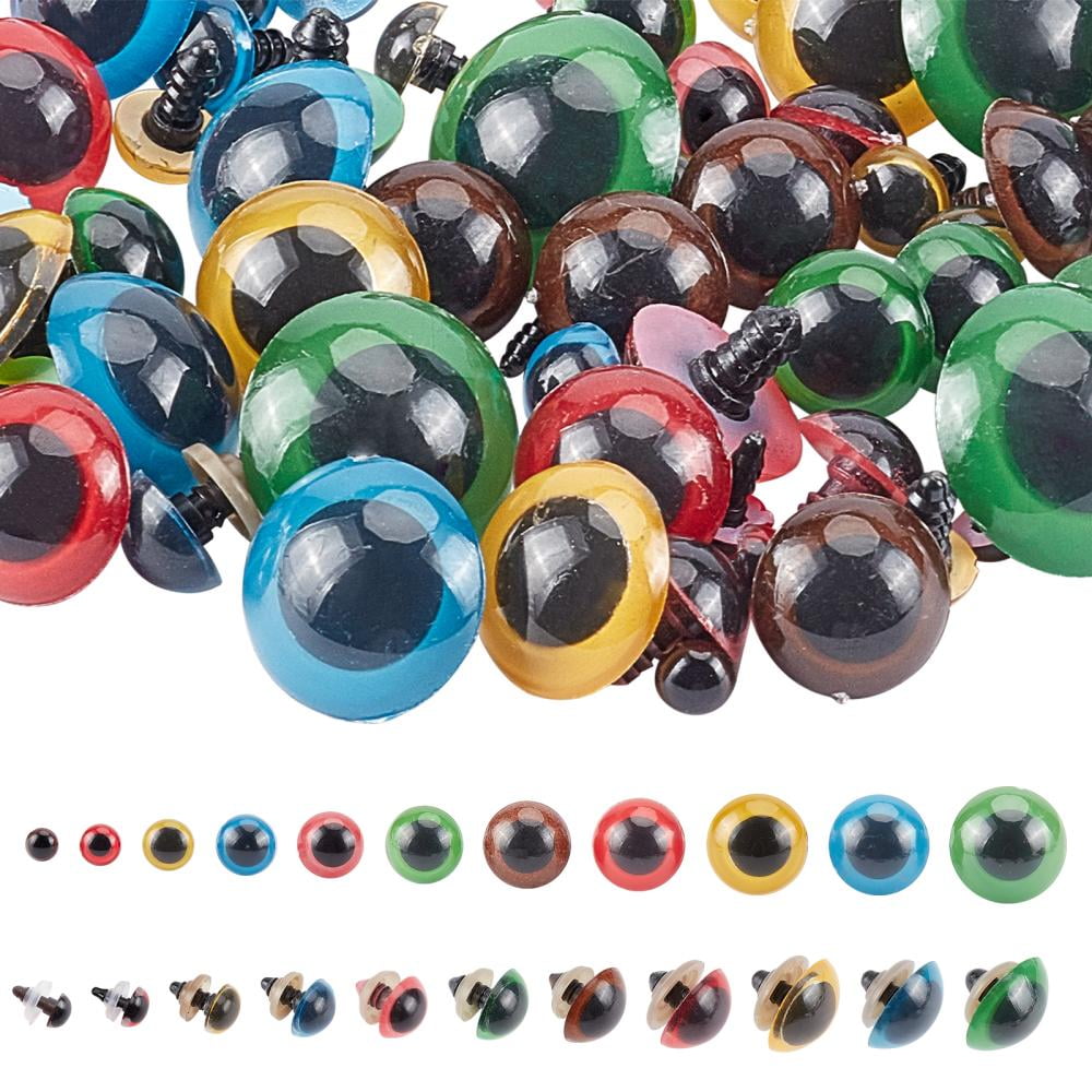 Craft Plastic Eyes Stuffed Toy Eyes Mixed Color 8~30mm 12 style 4pairs ...