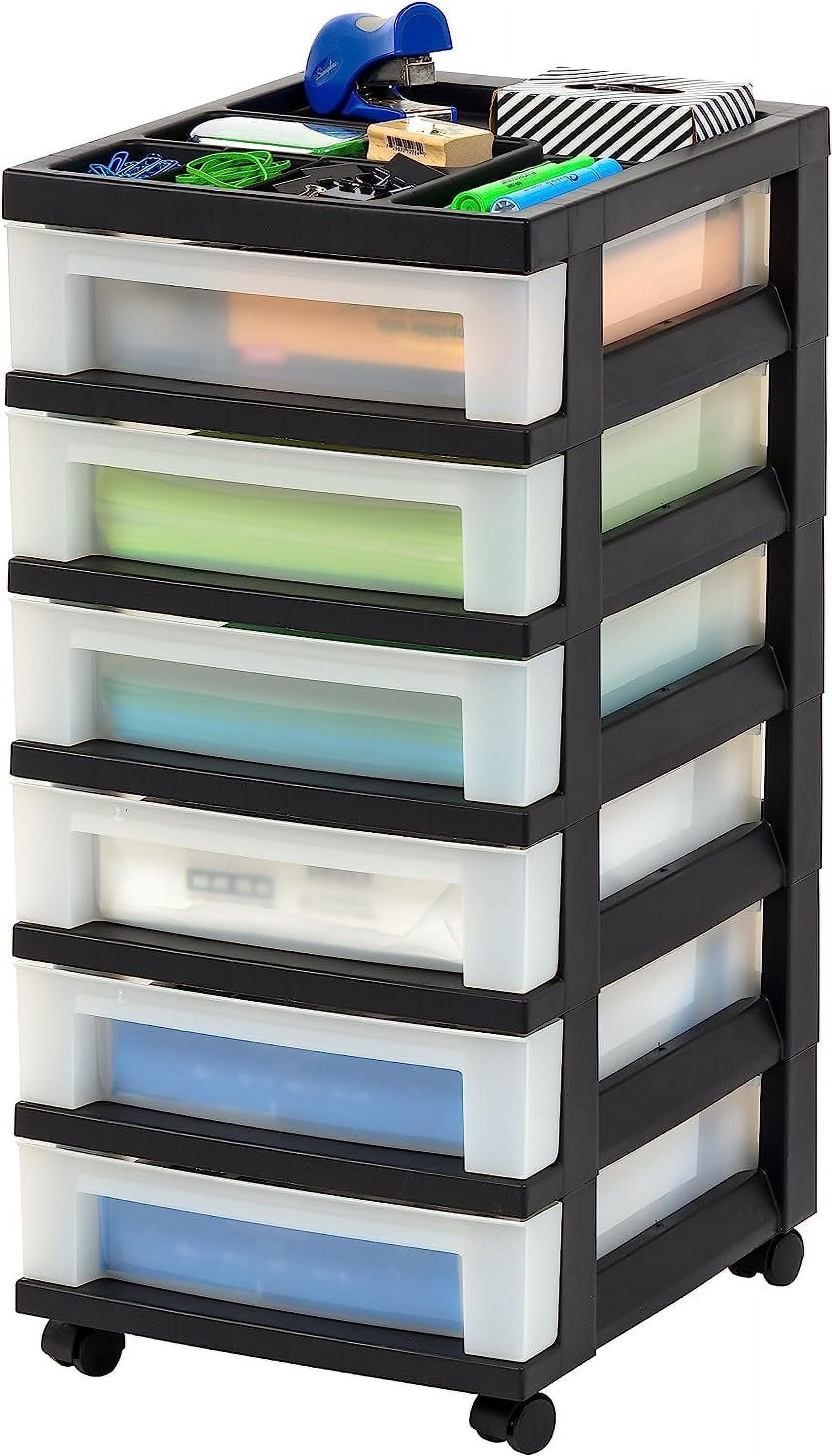 Craft Plastic Organizers and Storage, Rolling Storage Cart for ...