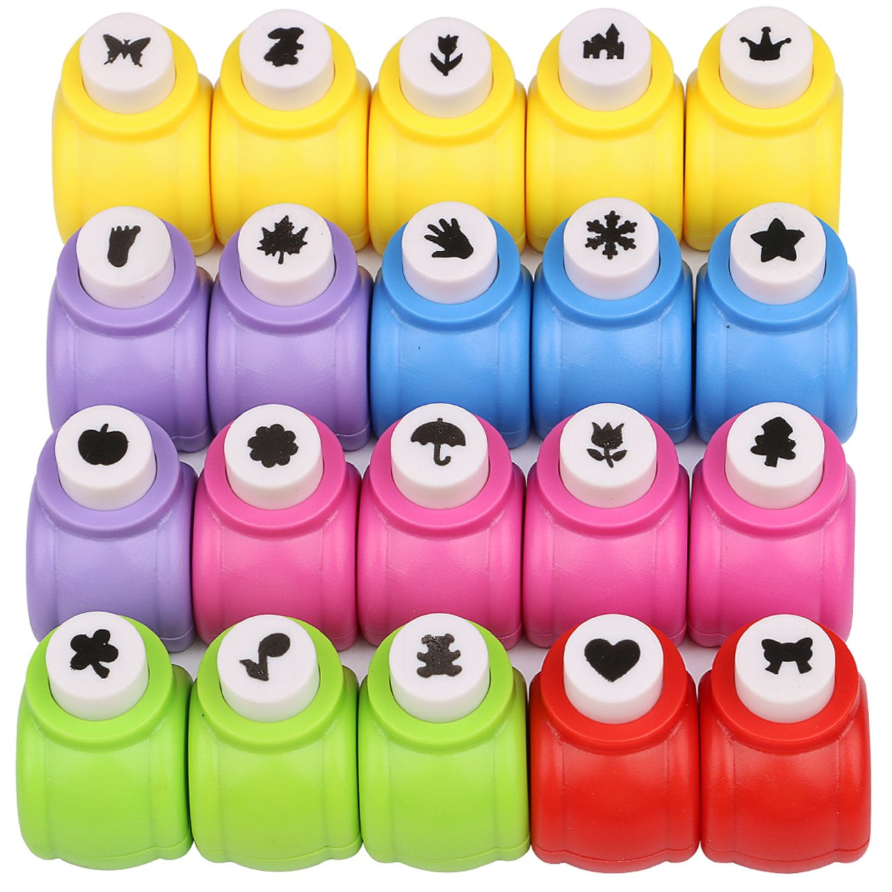 Craft Punches 20pcs, Katfort HMF23 Hole Punch Shapes 20 Patterns, Craft ...
