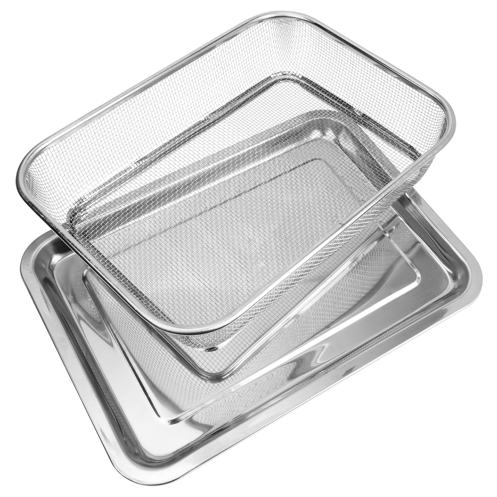 ifundom Rectangular Stainless Fryer Basket for Cooking and Food Prep ...