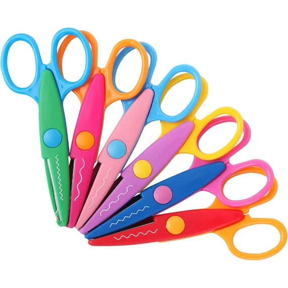 Craft Scissors - Decorative Edge, 6 Pack, Zig Zag, Scrapbooking, Fancy ...