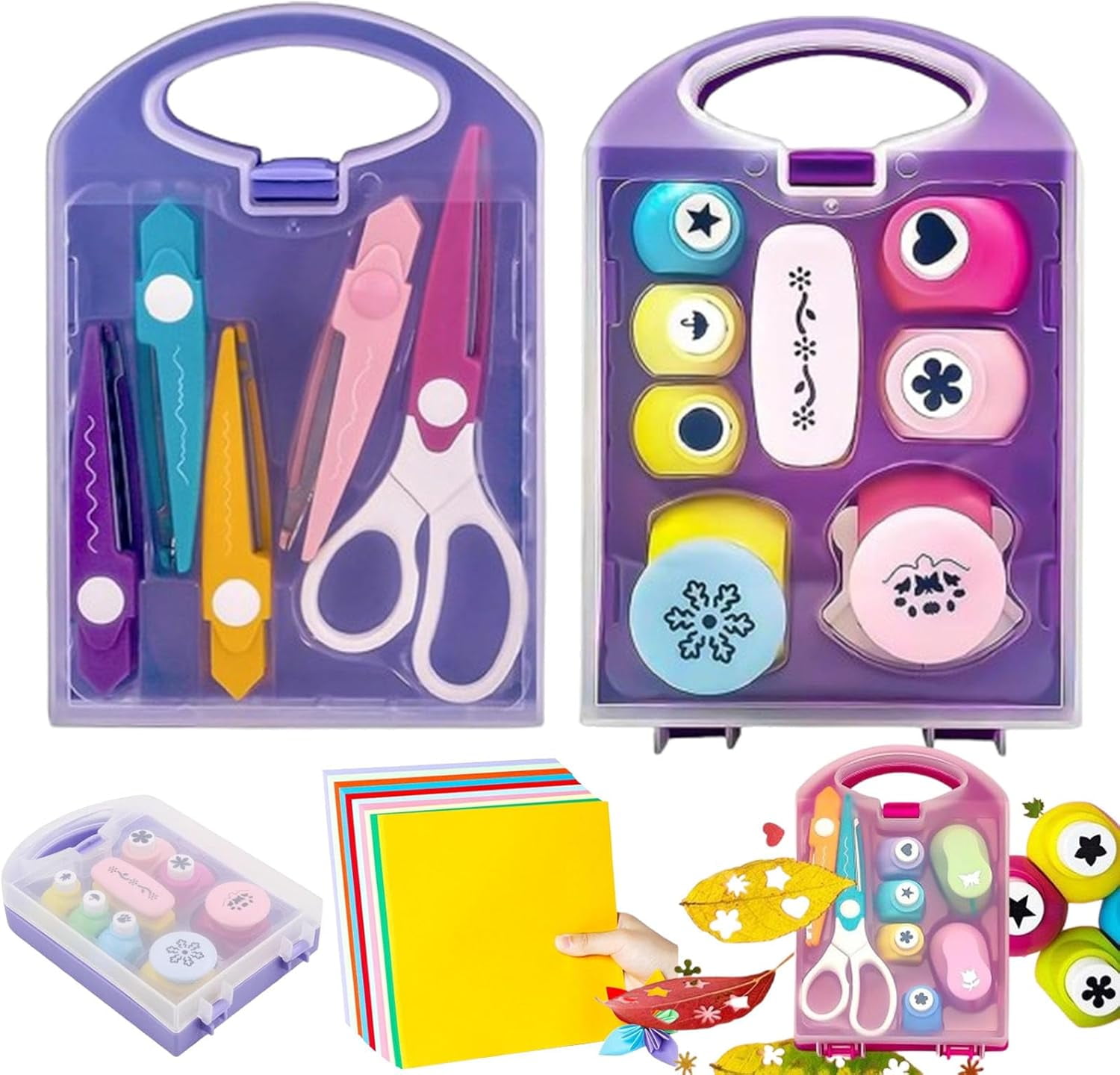 Craft Scissors Set, Creative Kids DIY Puncher Craft Set, Craft Scissors ...