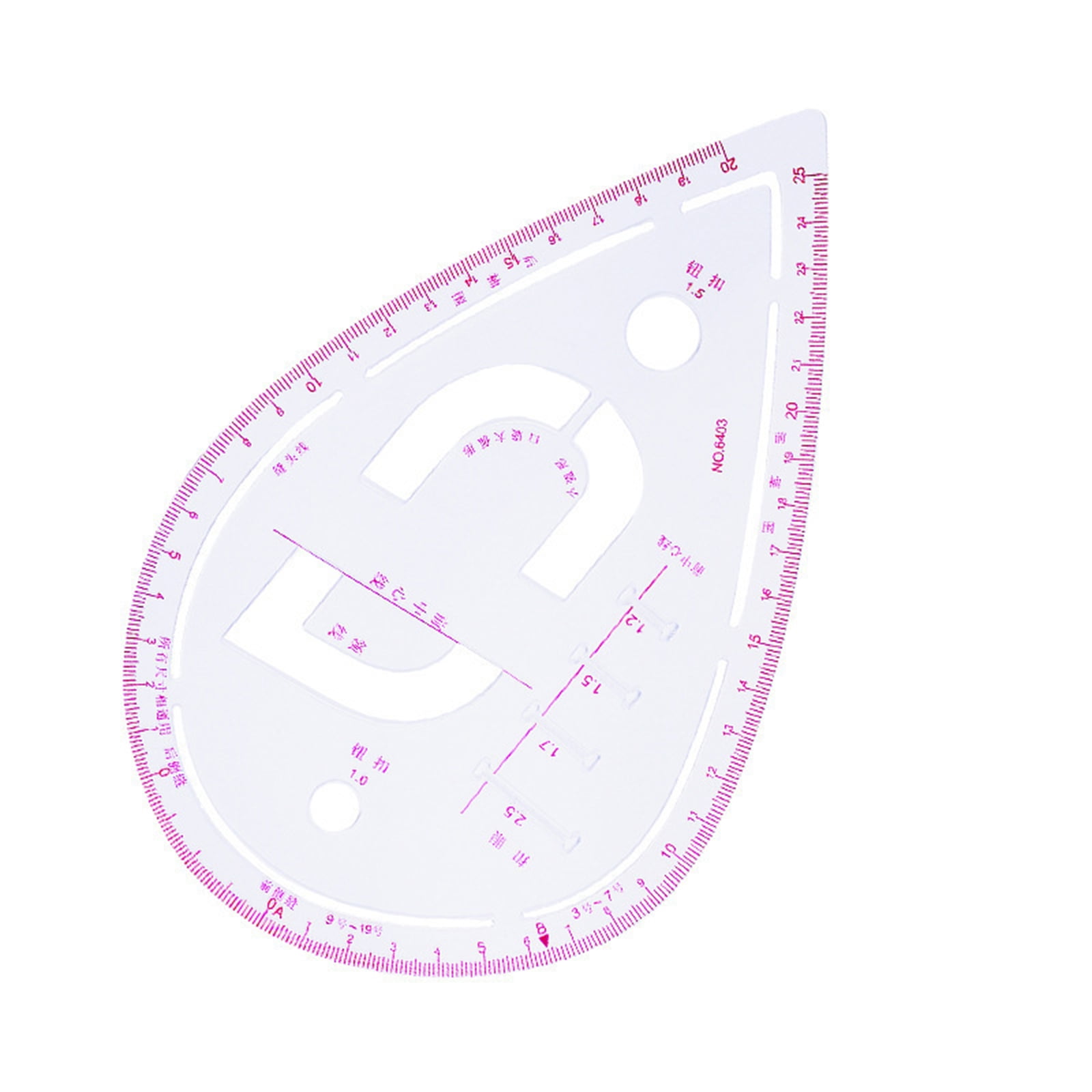 Craft Sewing Tool French Curved Ruler Measure Ruler Dressmaking Drawing ...