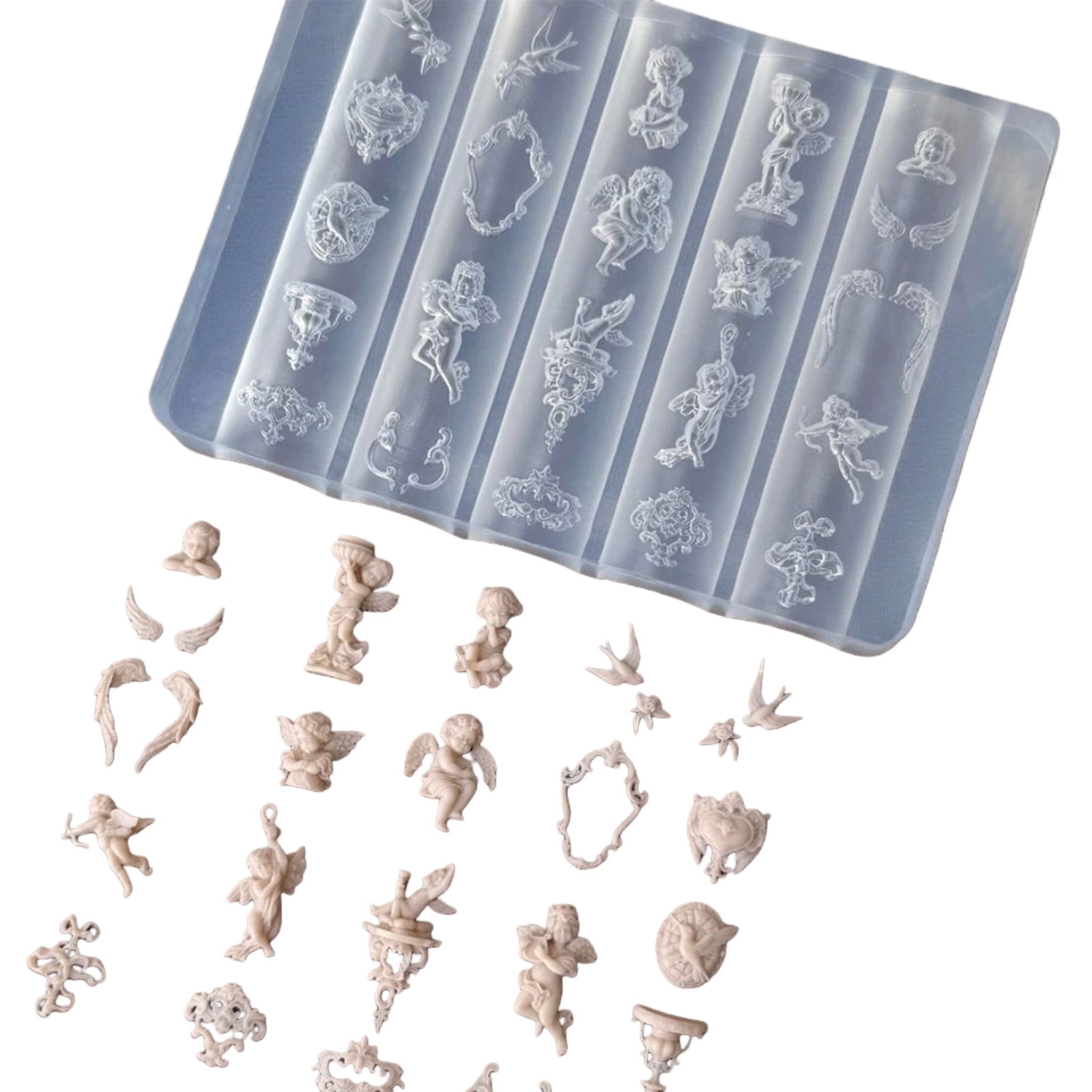 Craft Silicone Mold Featuring Angel Silicone Template Suitable for ...
