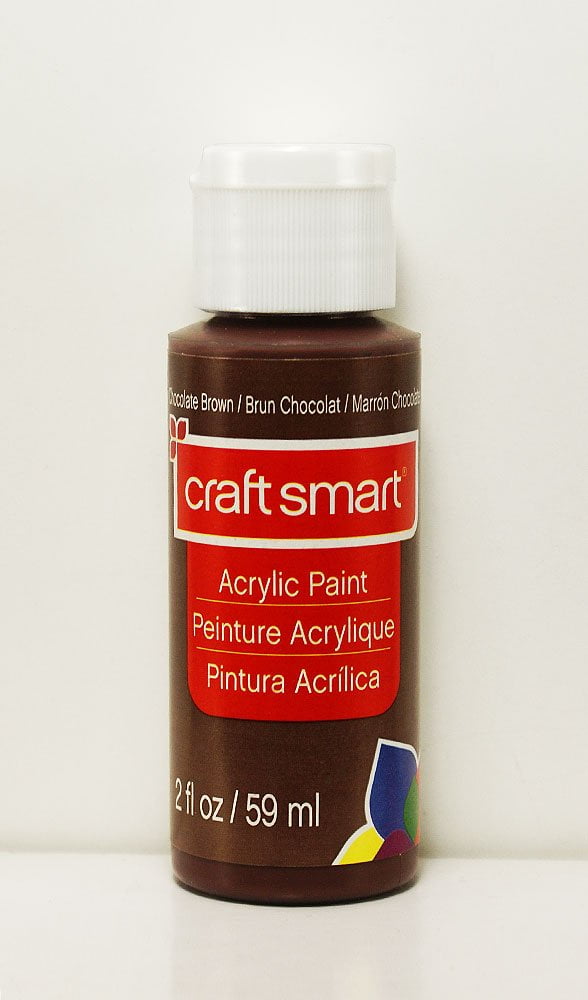 Craft Smart Acrylic Paint 2 Fl.oz. 1 Bottle 50 + Colors (Chocolate ...
