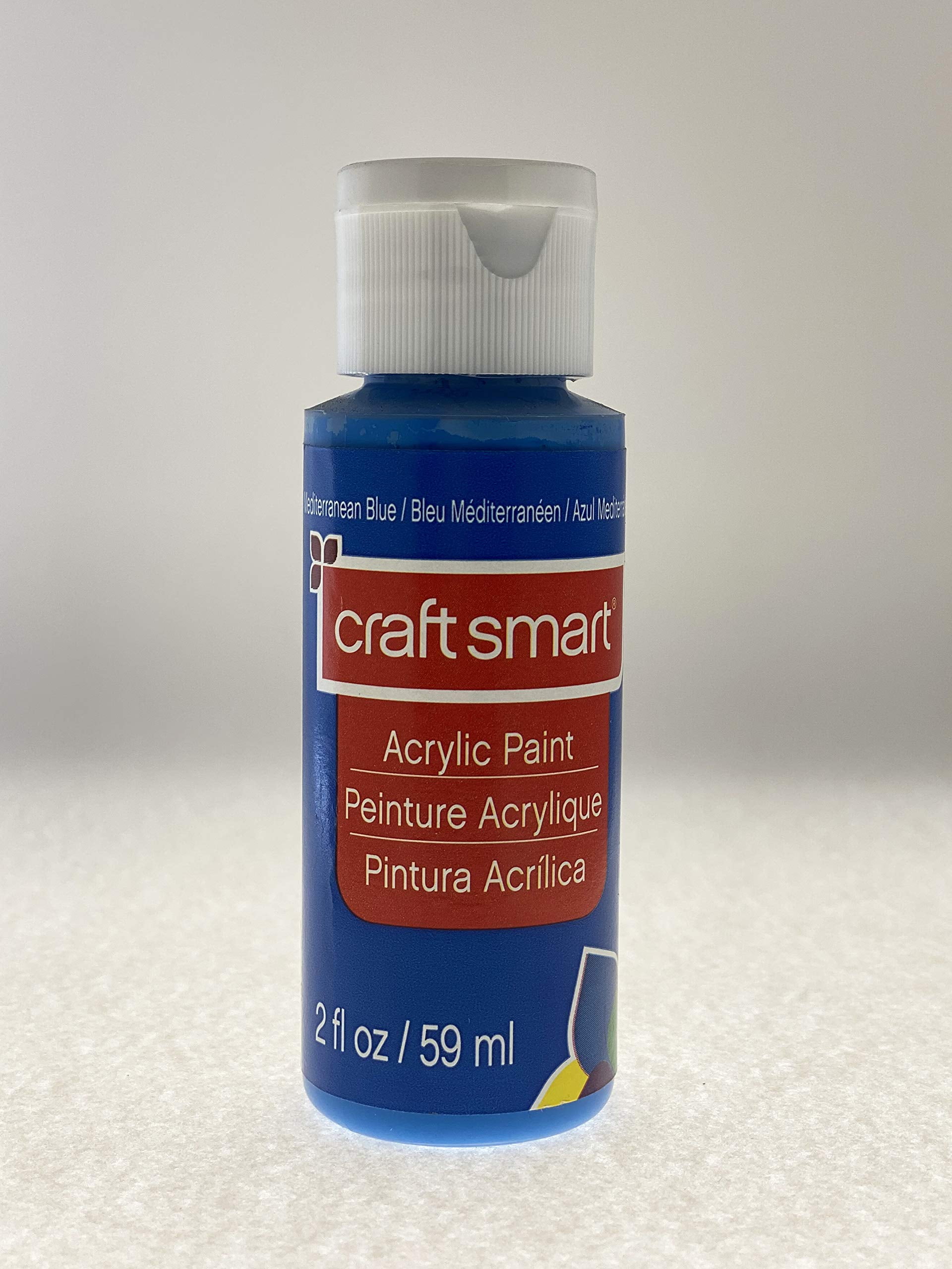 Craft Smart Acrylic Paint 2 Fl.oz. 1 Bottle 50 + Colors (Mediterranean ...